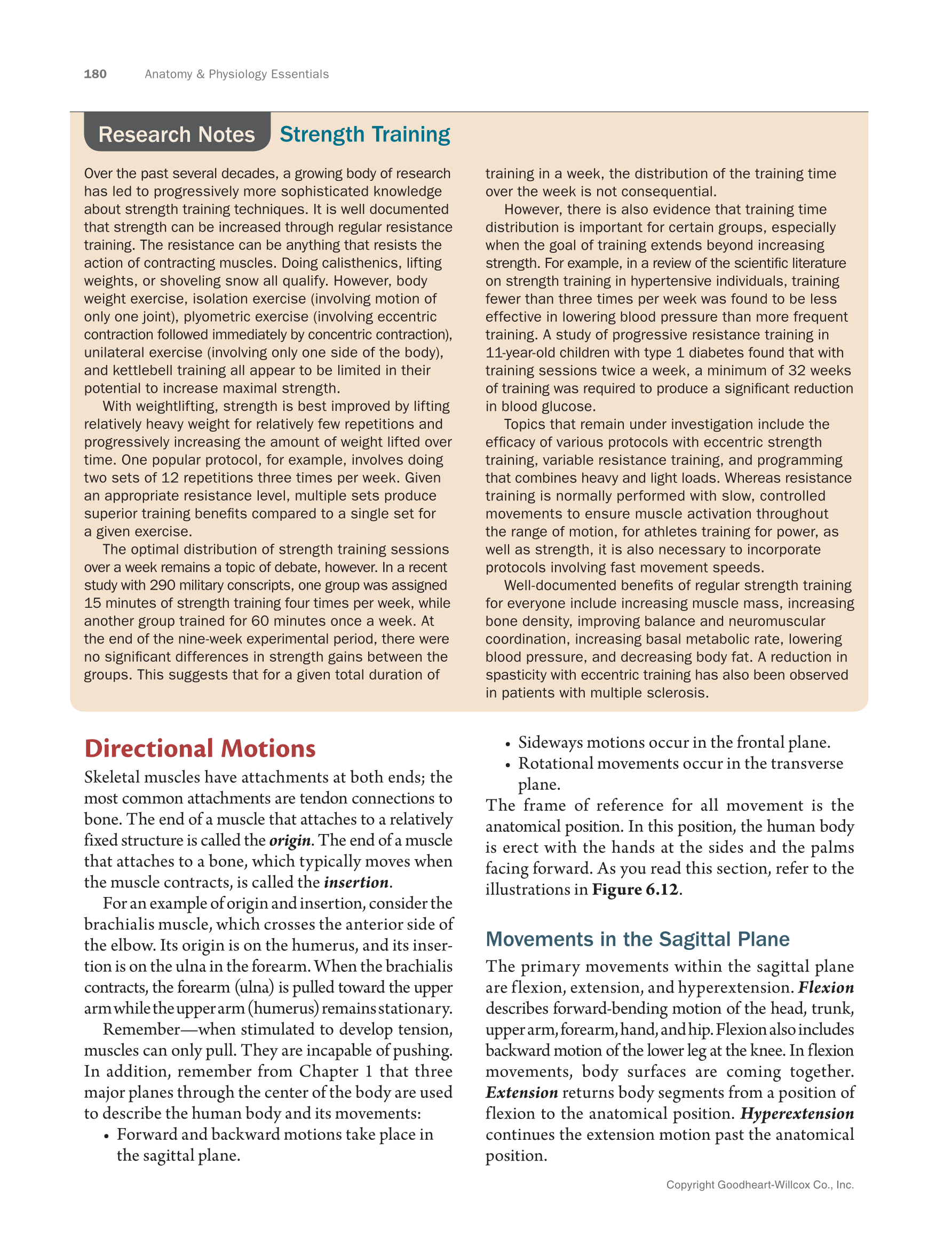 Printable: Anatomy & Physiology Essentials 2e, Textbook page 180 Printable: Anatomy & Physiology Essentials 2e, Textbook page 180