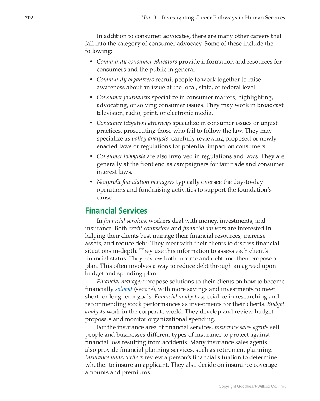 Principles of Human Services, 1st Edition page 201