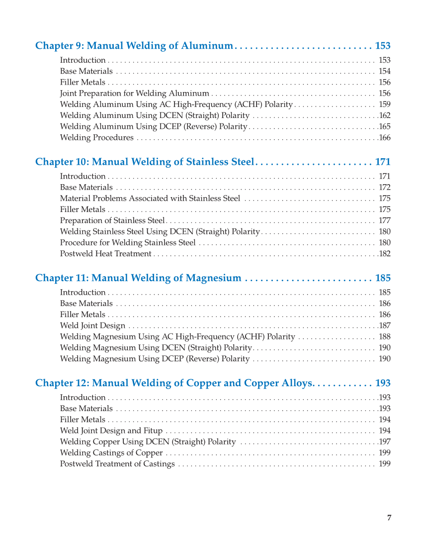 Gas Tungsten Arc Welding Handbook, 7th Edition page 6