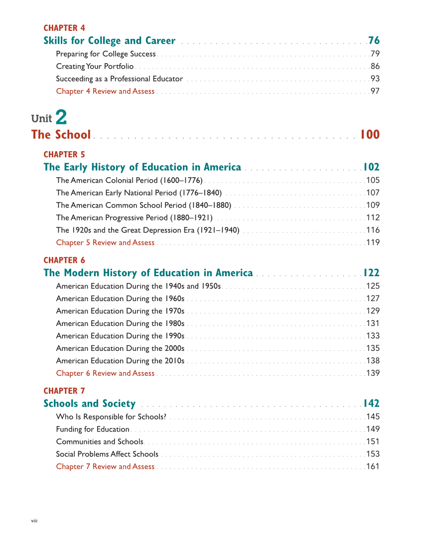 Teaching, 3rd Edition page vii