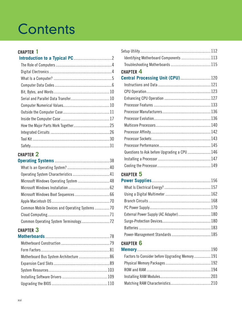 Computer Service and Repair, 5th Edition page 15