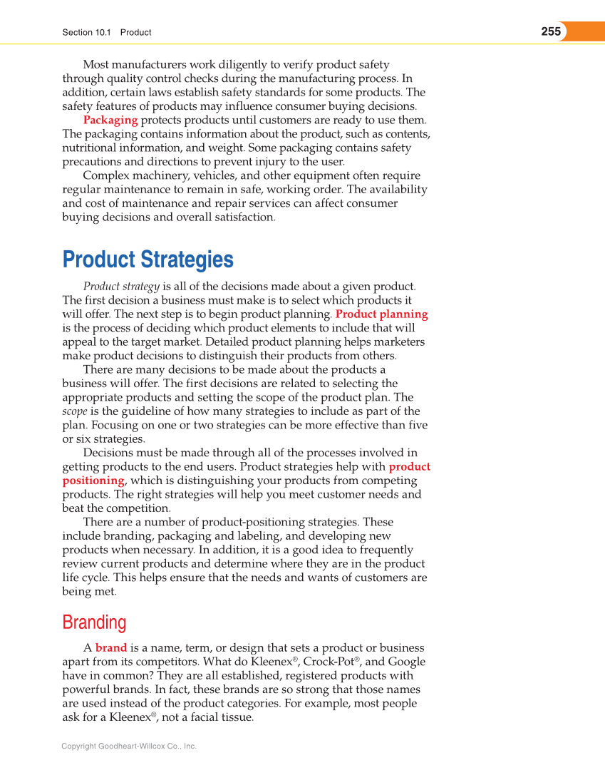 Entrepreneurship, 2nd Edition page 255