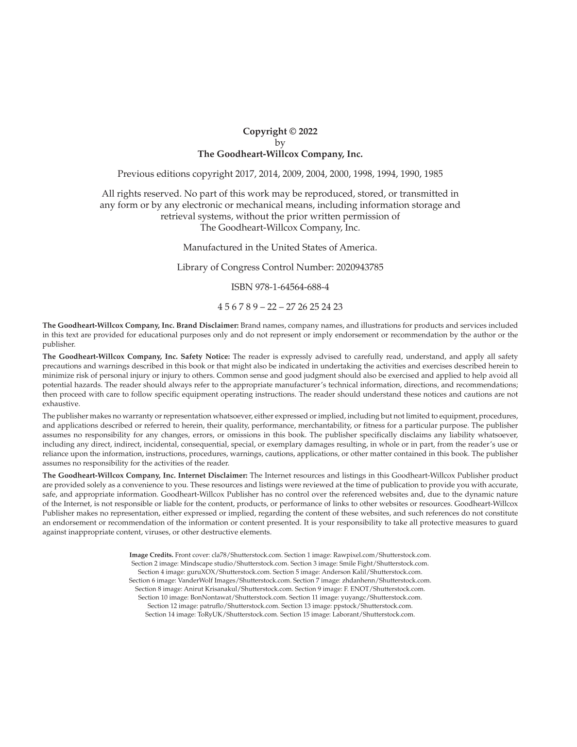 Modern Automotive Technology 10e, Textbook page i