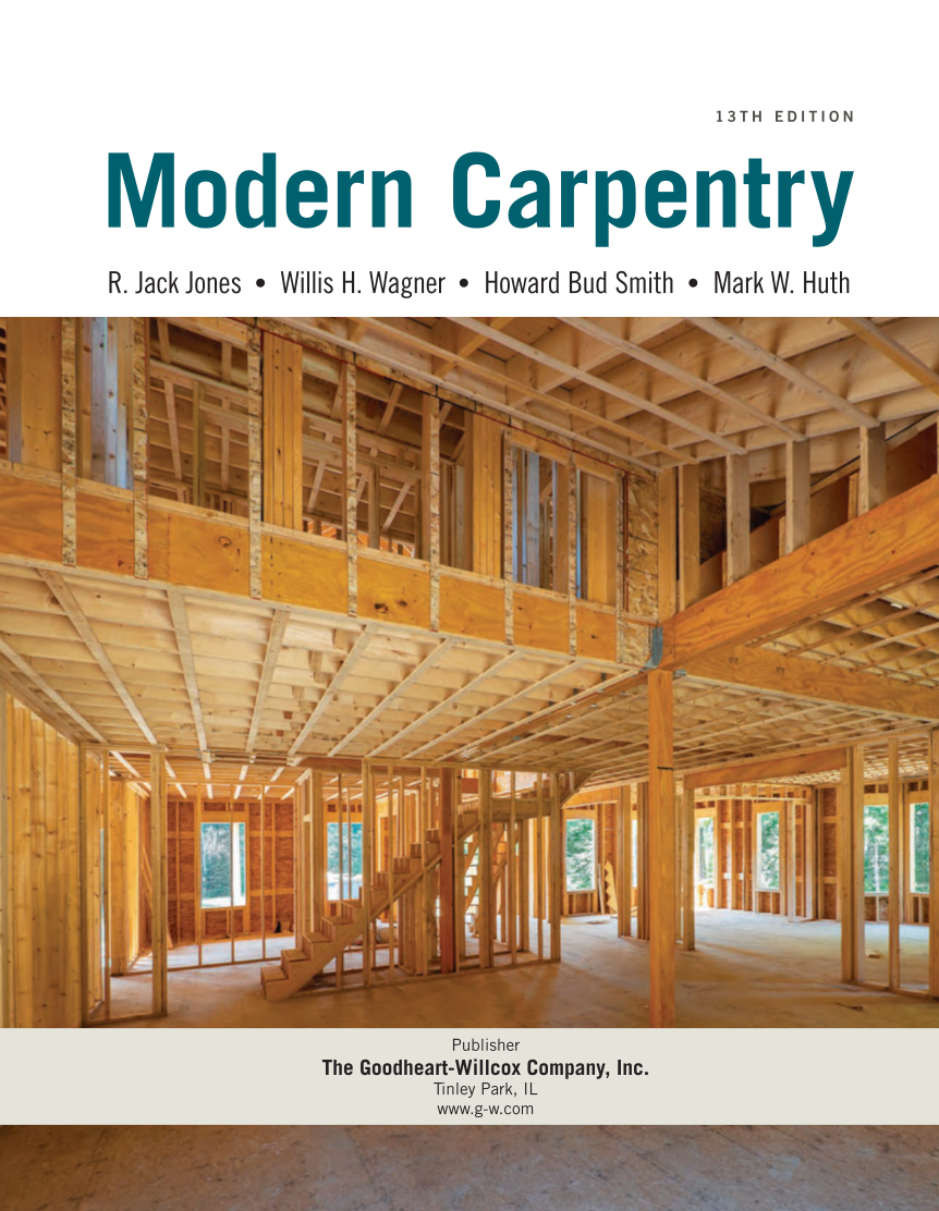 Modern Carpentry 13e, Textbook page i