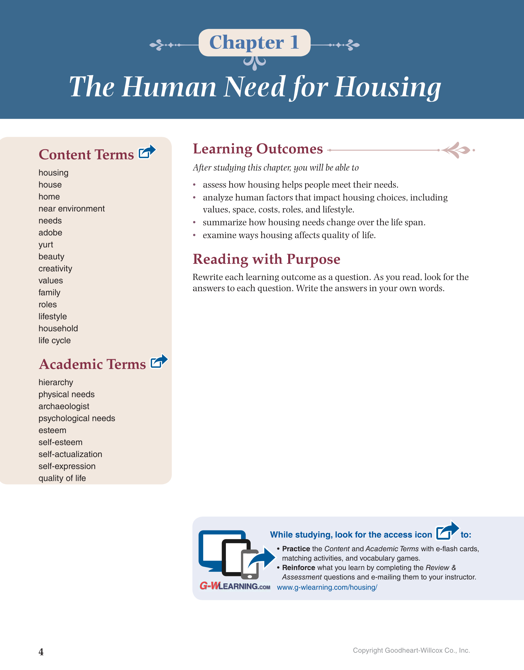 Housing and Interior Design, 11th Edition page 4