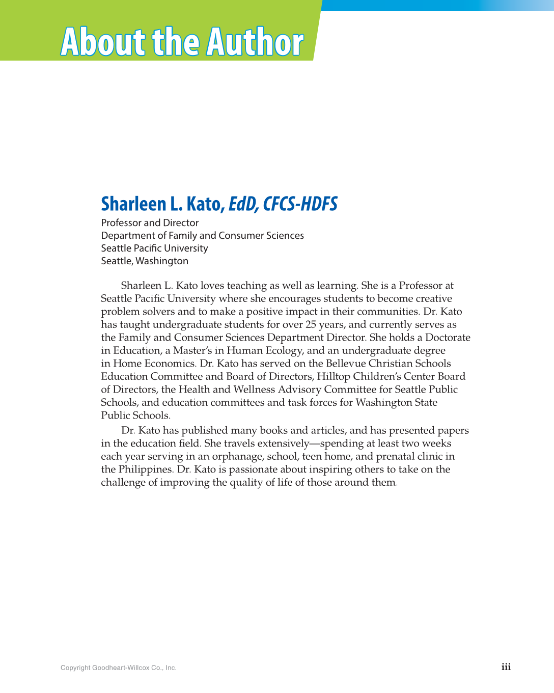 Principles of Human Services, 1st Edition page iii