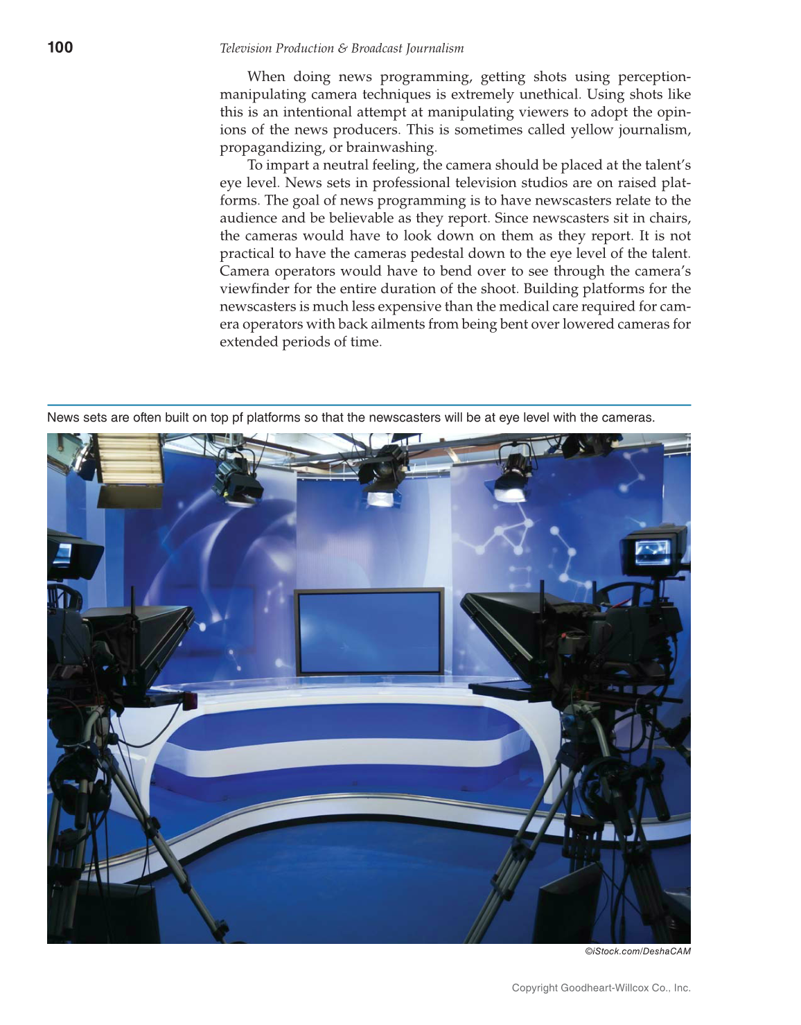 Television Production & Broadcast Journalism, 3rd Edition page 100