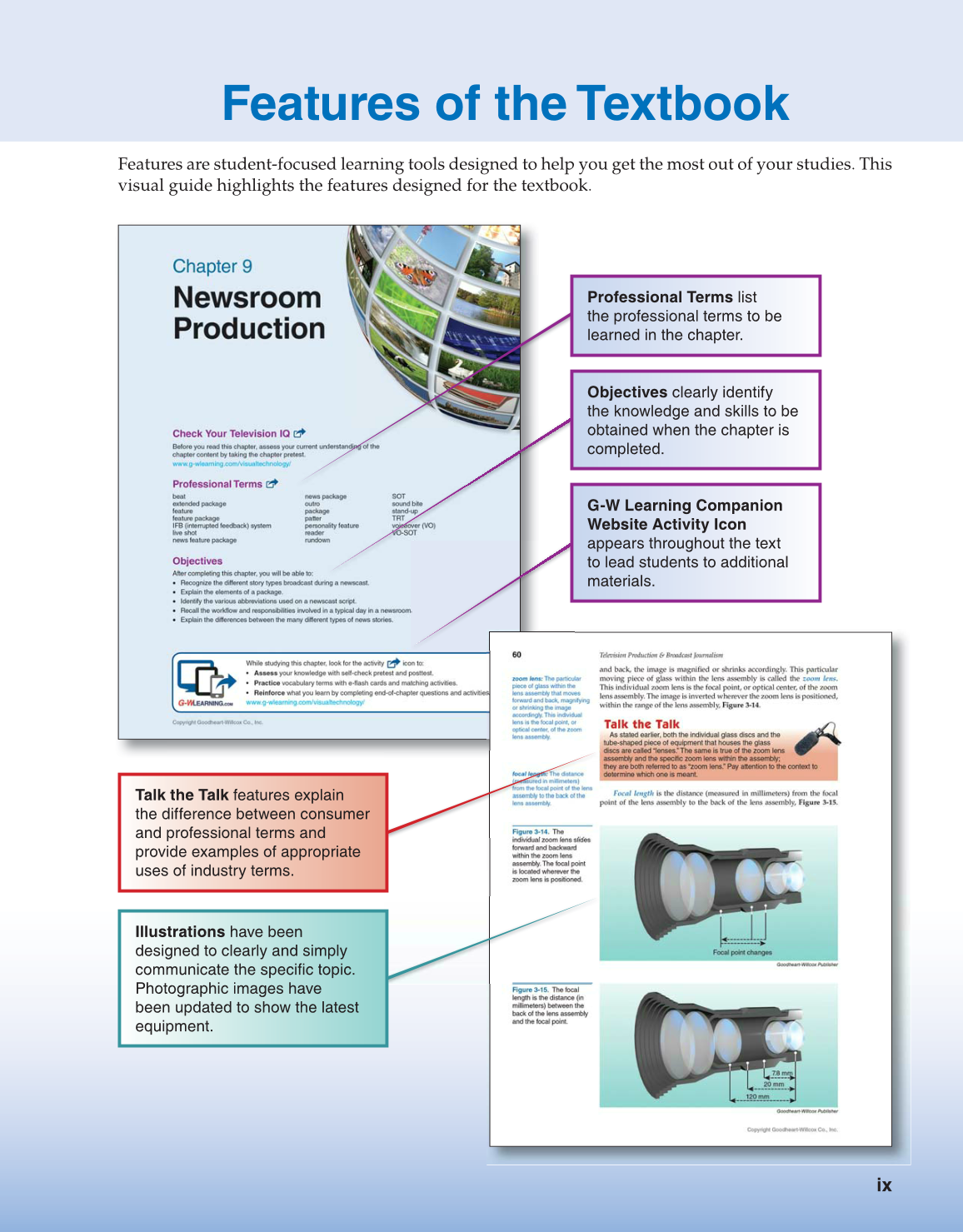 Television Production & Broadcast Journalism, 3rd Edition page ix