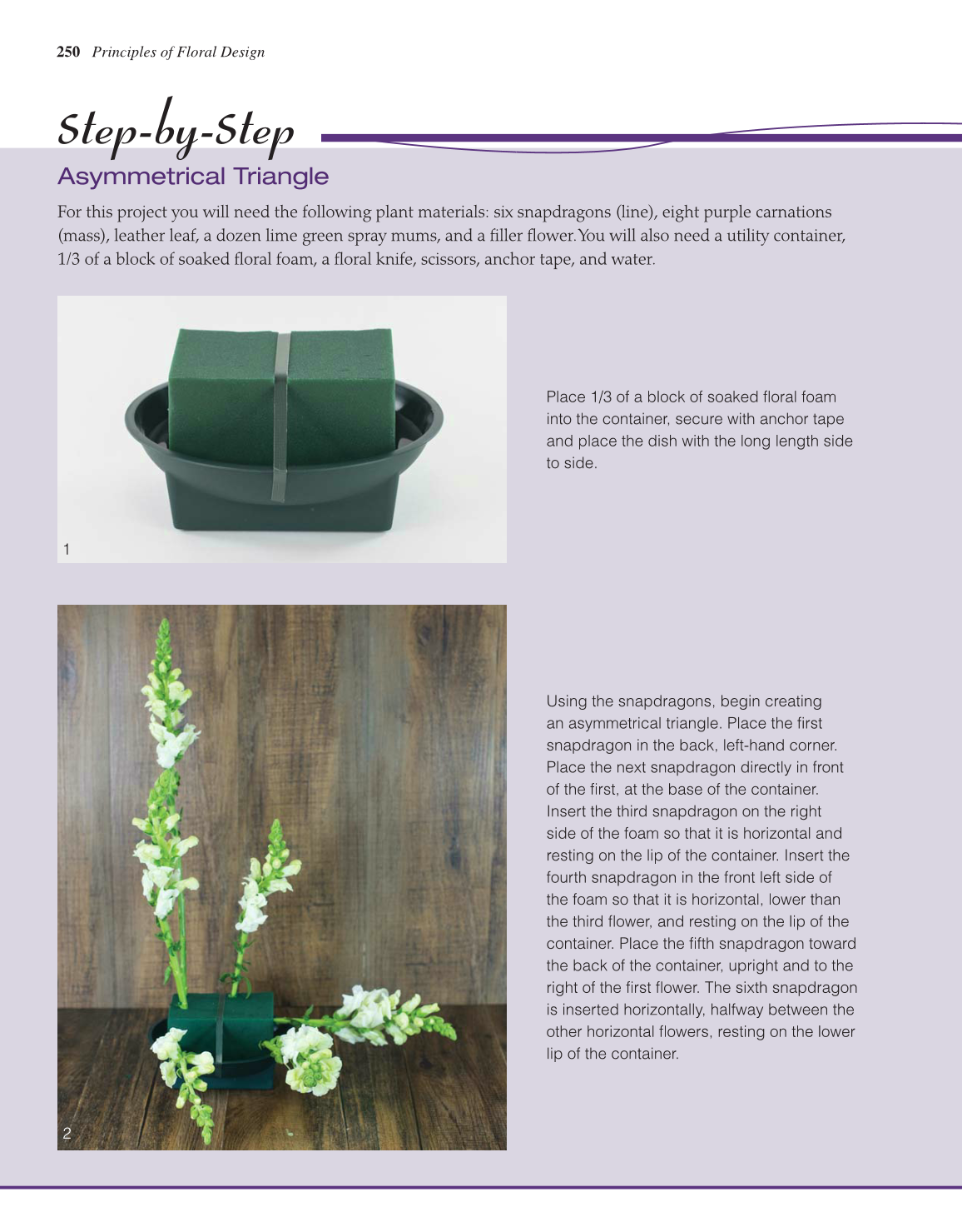 Principles of Floral Design, 1st Edition page 250