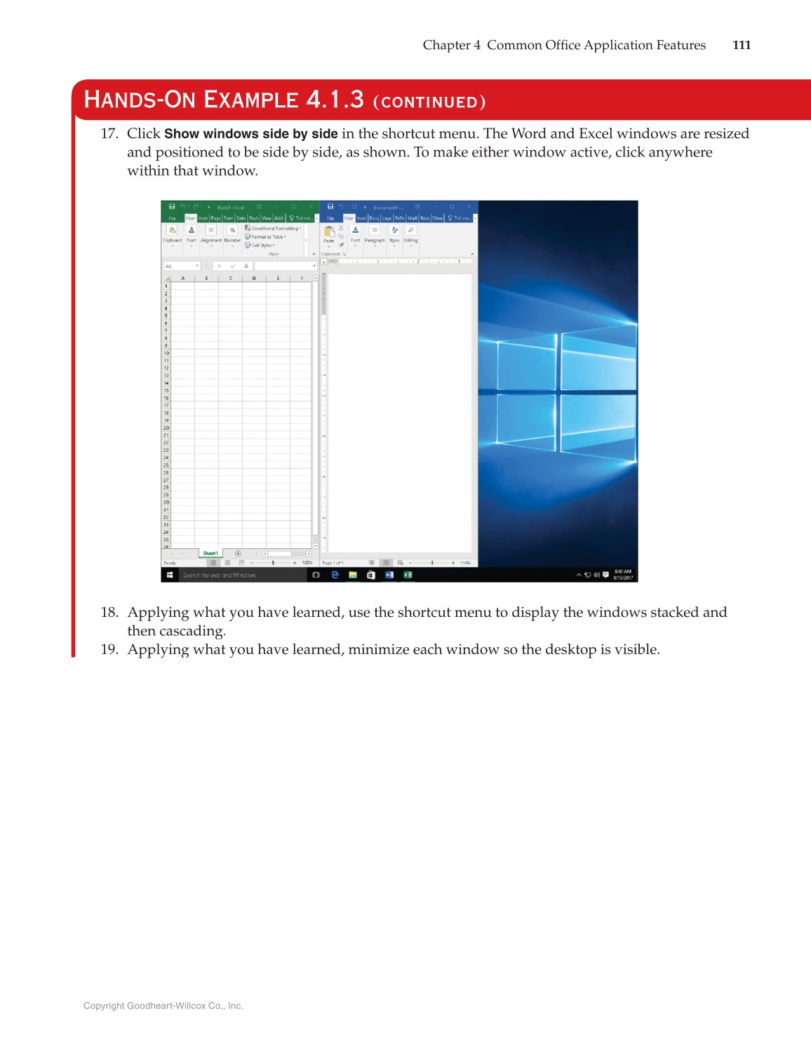 Introduction to Microsoft Office 2016, 1st Edition page 111