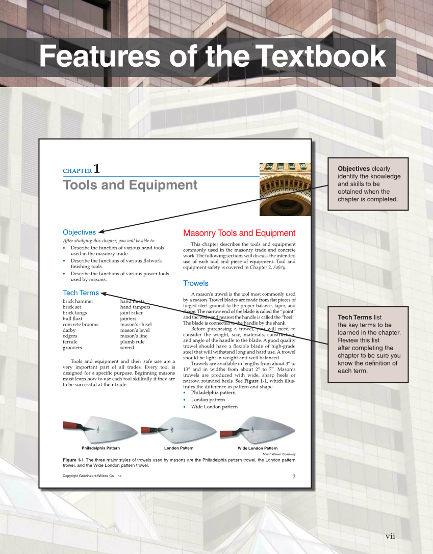 Modern Masonry: Brick, Block, Stone, 8th Edition page vii