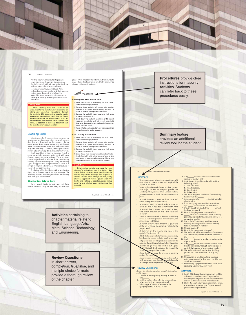 Modern Masonry: Brick, Block, Stone, 8th Edition page viii