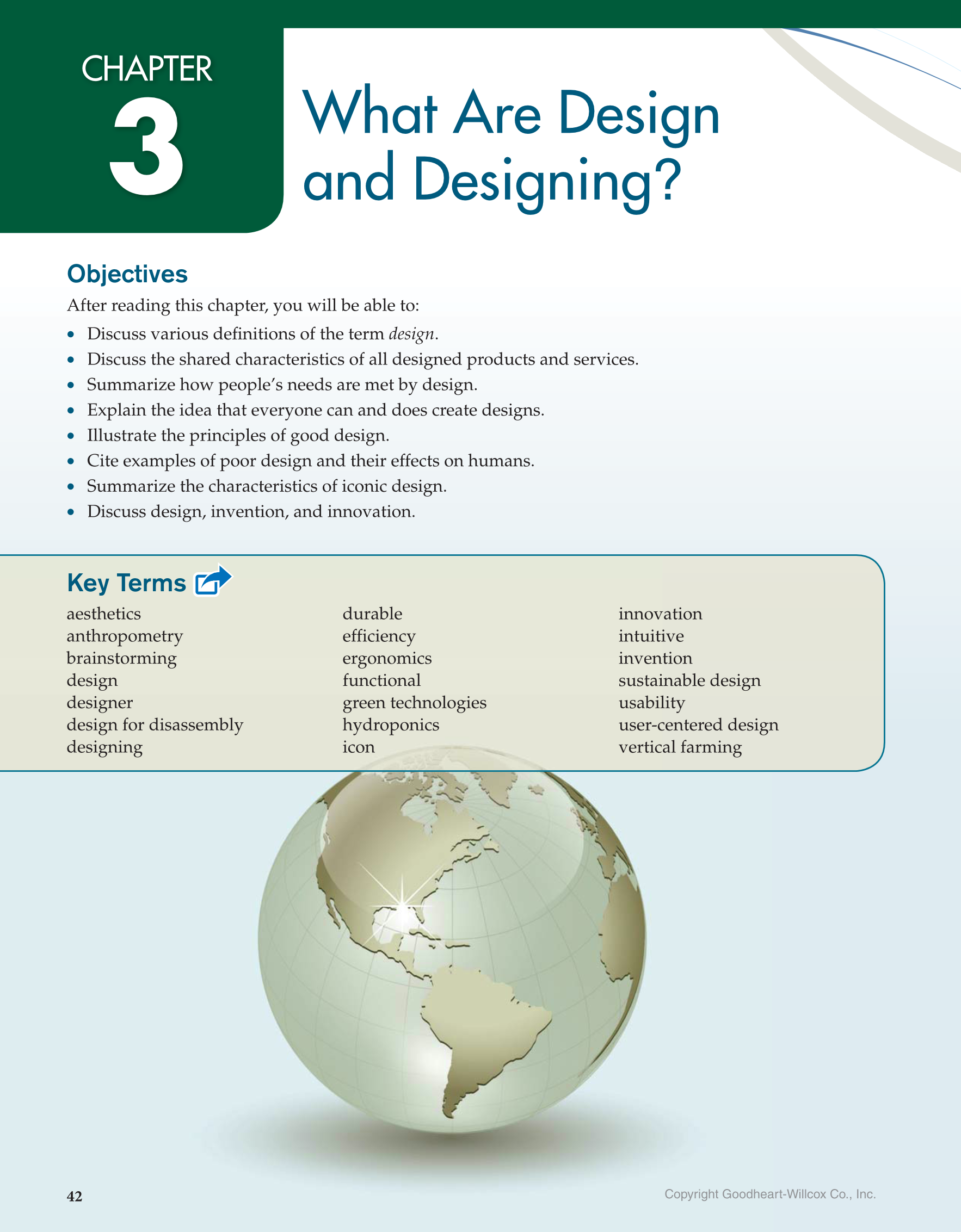 Technology: Engineering Our World, 8th Edition page 42
