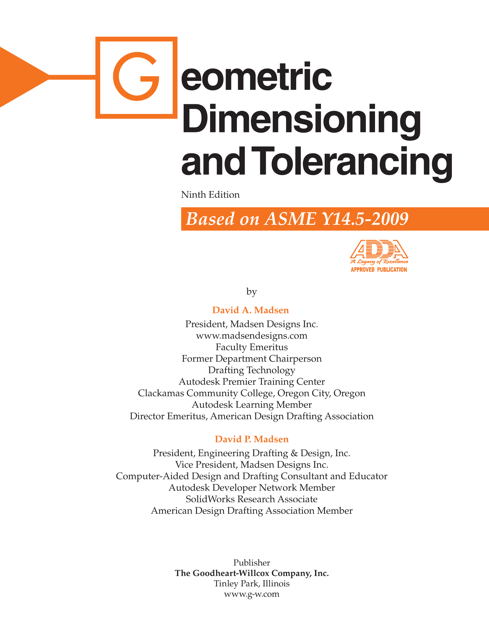 Geometric Dimensioning and Tolerancing, 9th Edition page 1