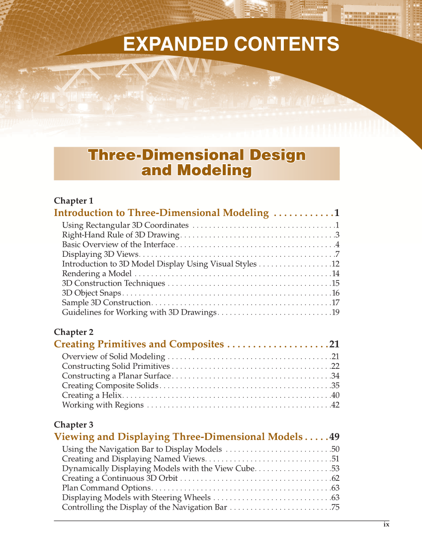 AutoCAD and Its Applications—Comprehensive 2020, 27th Edition page ix