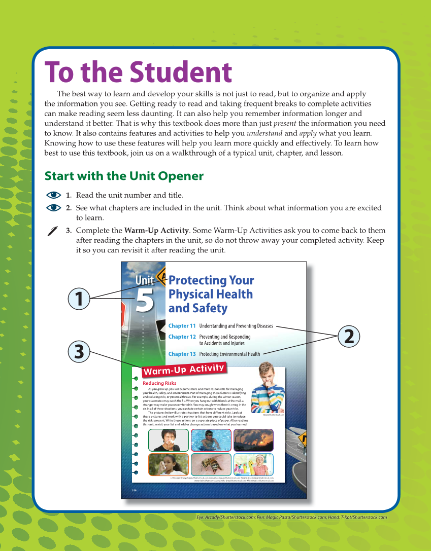 Comprehensive Health Skills for Middle School, 1st Edition page W1