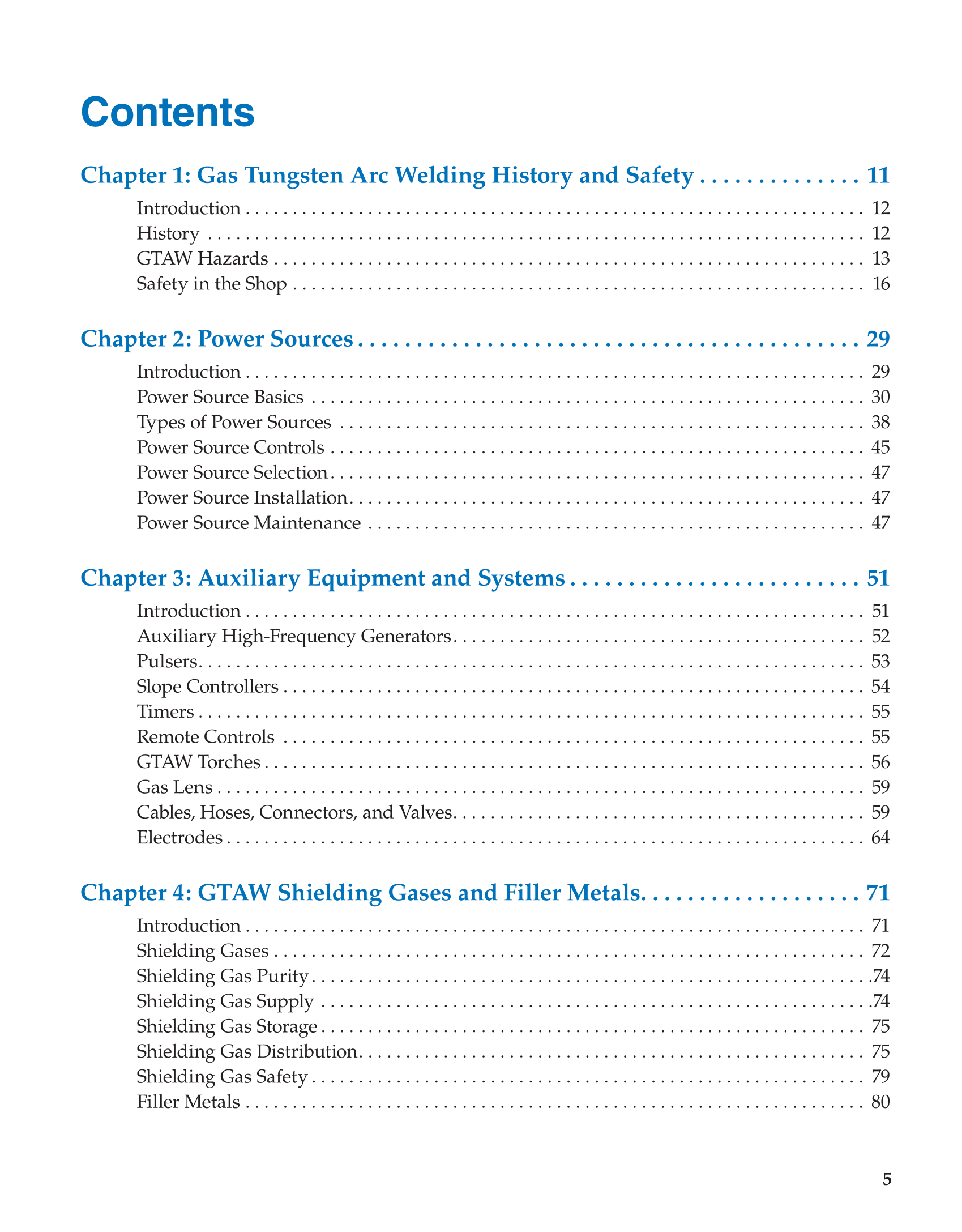 Gas Tungsten Arc Welding Handbook, 7th Edition page 5