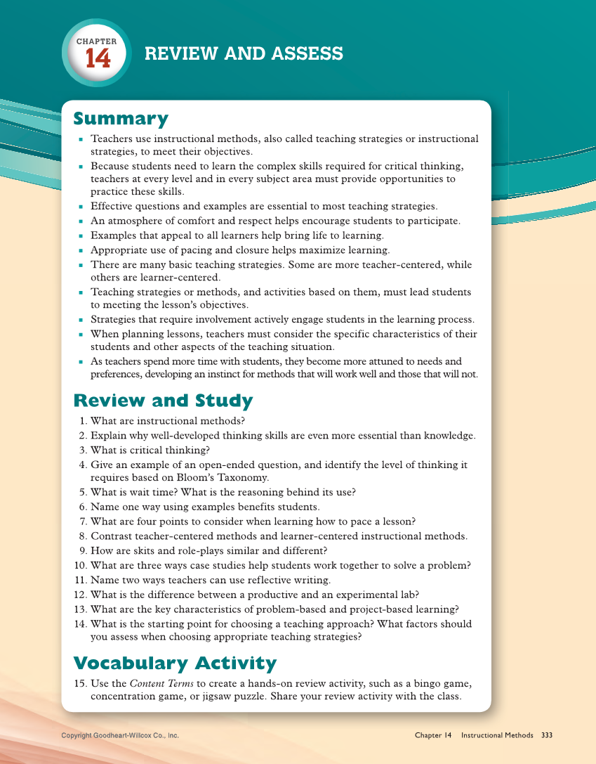 Teaching 3rd Edition Page 332