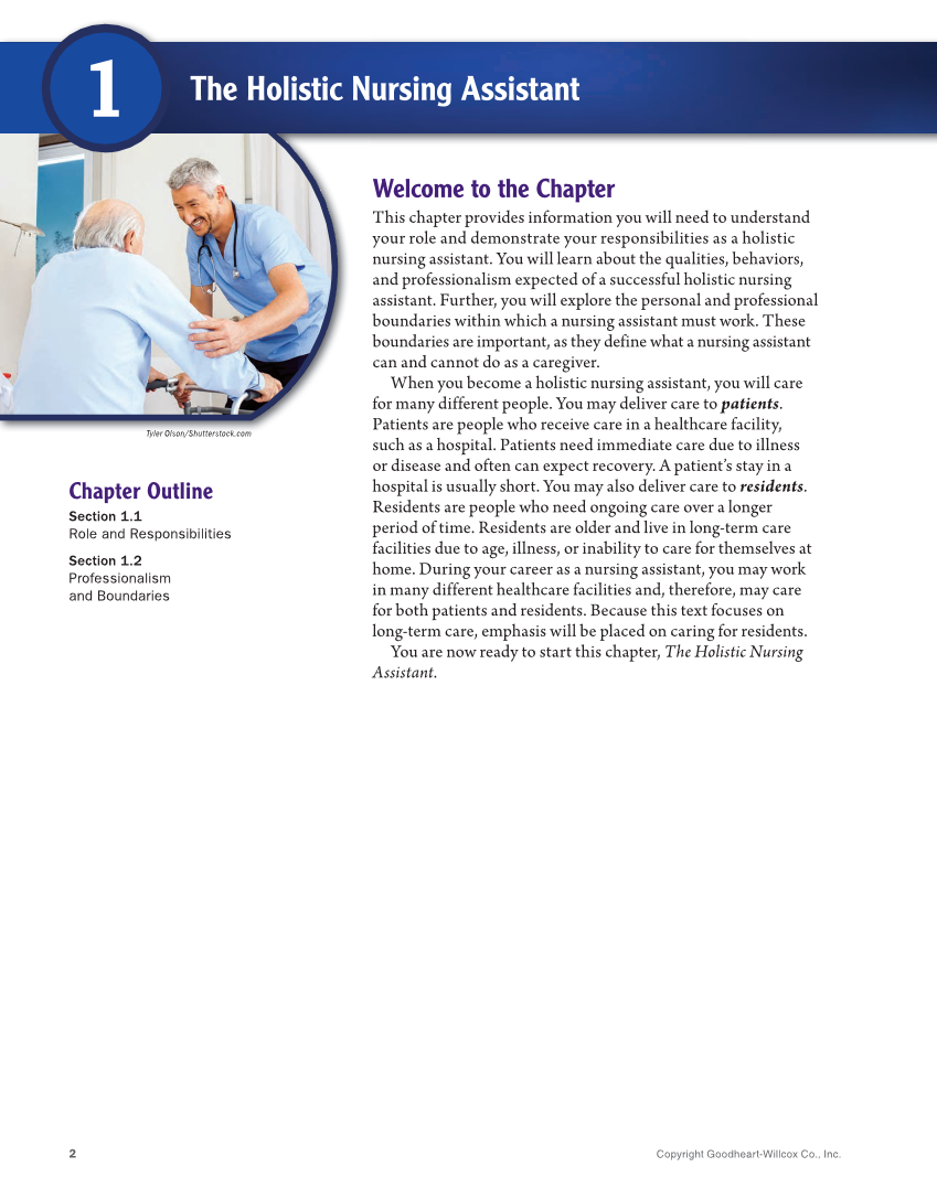 The Nursing Assistant: Essentials of Holistic Care, Brief Edition page 2