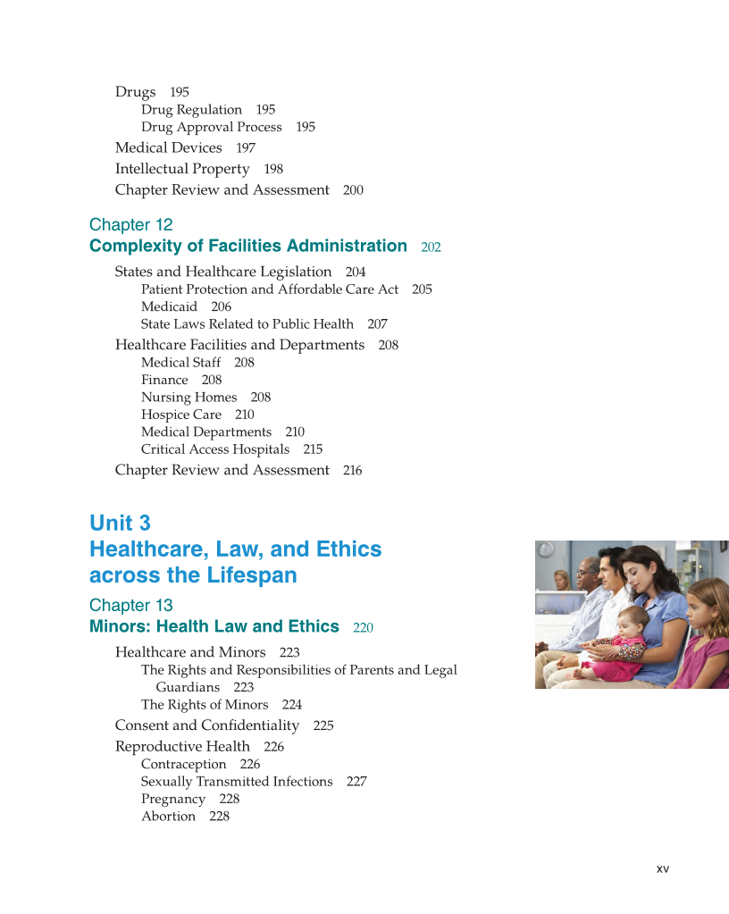 Medical Law & Professional Ethics 2e page xv