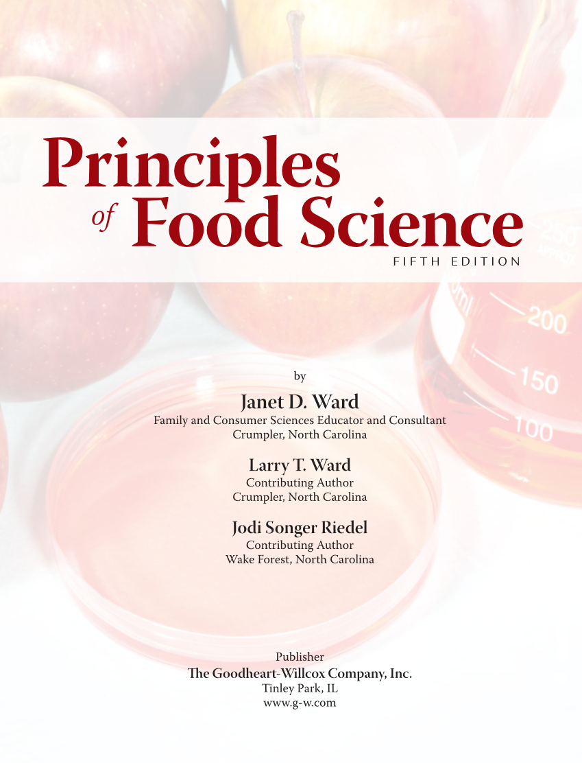 Principles of Food Science 5e, Textbook page i