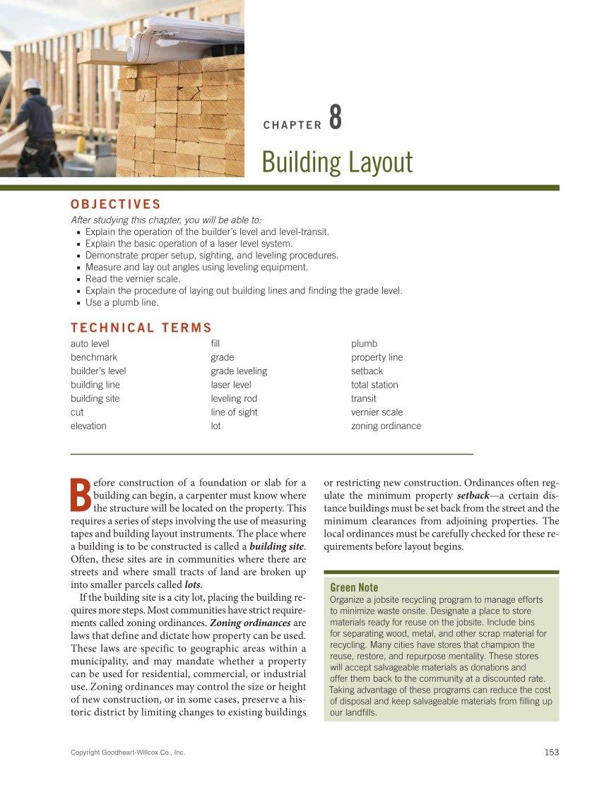Modern Carpentry 13e, Textbook page 154