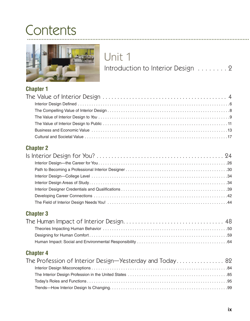 Interiors: Design, Process, and Practice, 2nd Edition page viii